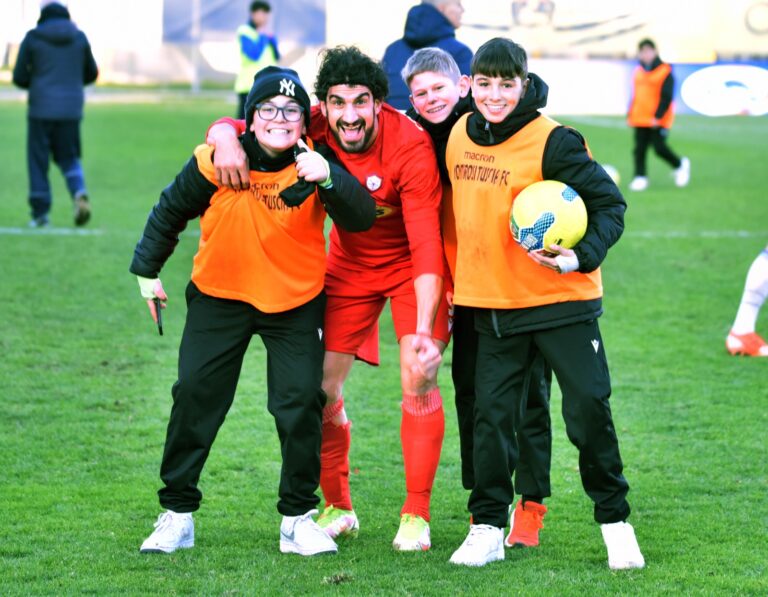 Monterosi, il saluto di Chiellini alla squadra a Fiumicino